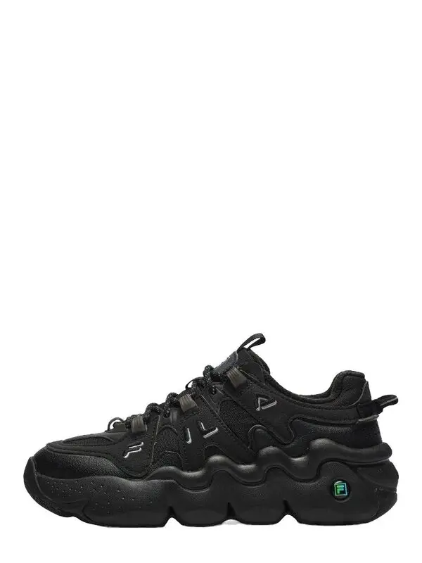 FILA Panini We Velour Retro Basketball Shoes - Black