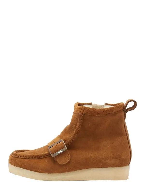 Clarks X End. X Beams Plus Walla Hi Strap Boots - Dark Brown