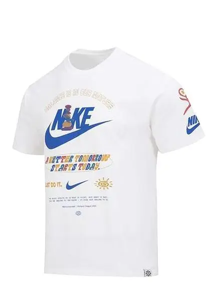 Nike T-shirt 'white - White/multi-color