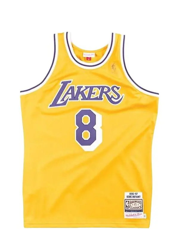 Mitchell & Ness Nba Kobe Bryant Los Angeles Lakers 1996/97 Authentic Jersey #8 - Yellow/purple