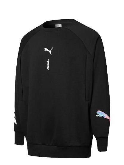 PUMA Logo Graphic Sweatshirt - Black