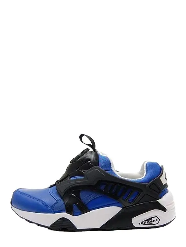 PUMA Disc Blaze Leather Running Sneakers - Blue/white