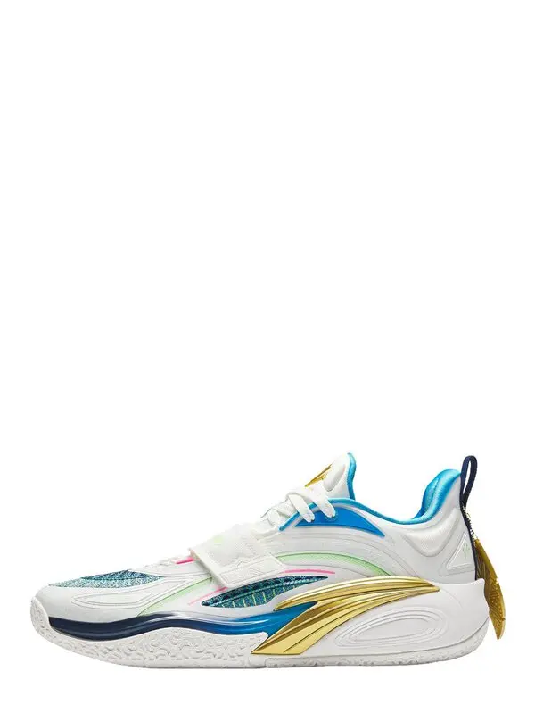 ANTA Kai 1 'playoffs White' Athletic Shoes - White/blue