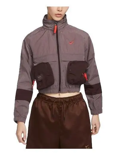 Nike As Nsw City Utility Woven Jacket - Burgundy
