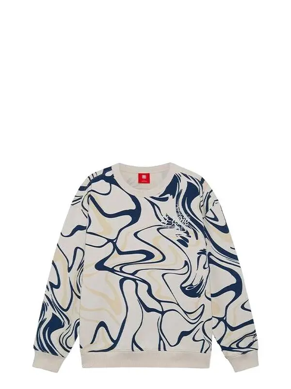 LI-NING Stylish Series Printed Pullover - Creamy White