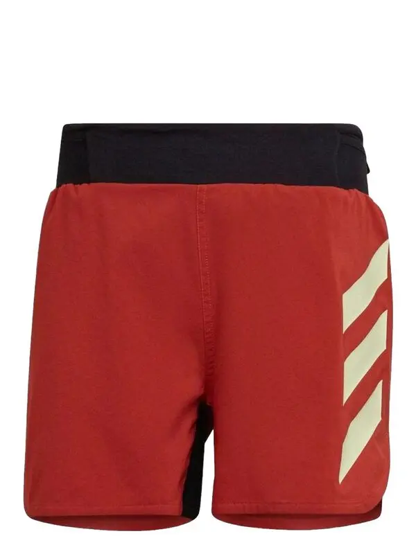 Adidas Colorblock Straight Slim Fit Reflective Sports Shorts - Default Color