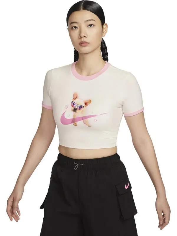 Nike Slim Cropped T-shirt - Sail