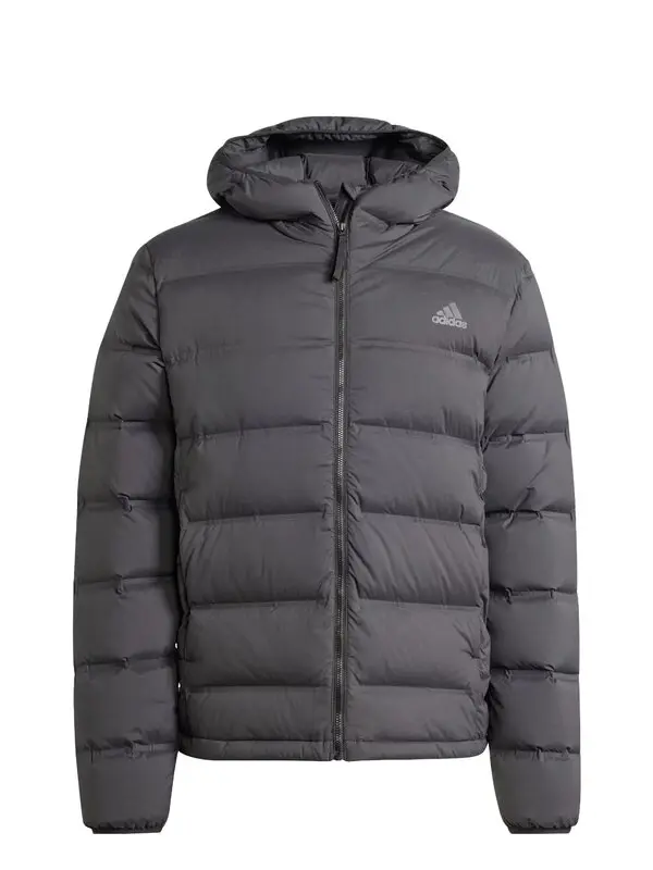 Adidas Helionic Stretch Hooded Down Jacket - Black