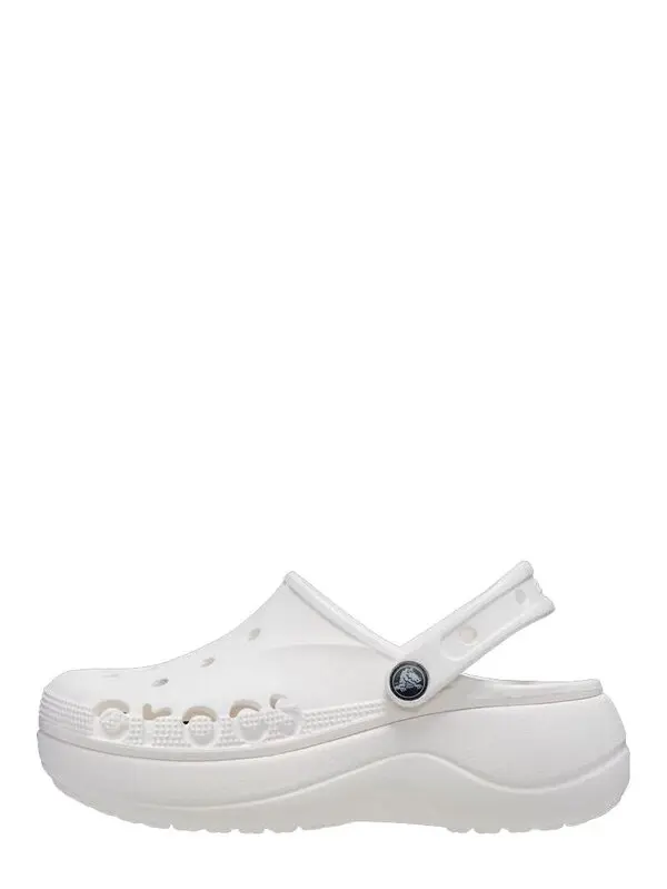 CROCS Classic Baya Platform Slide - White