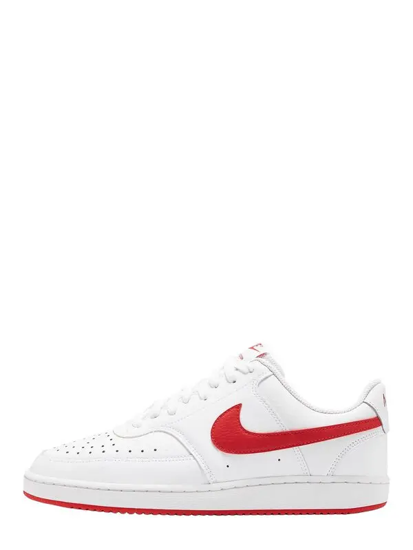 Nike Court Vision Low Top Sneakers - White/red