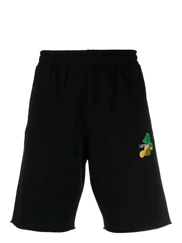 Off-White Brush Arrow Bermuda Shorts - Black