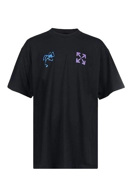 Off-White 90s Liquid Over Short-sleeve Tee 'black/blue - Multi-color