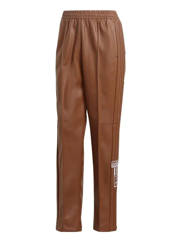 Adidas Centre Stage Faux Leather Adibreak Pants - Brown