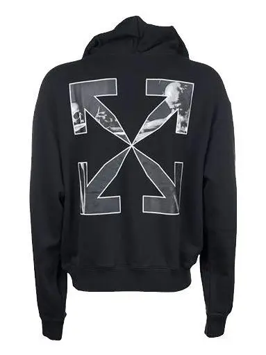 Off-White Caravaggio Arrow Over Hoodie - Black