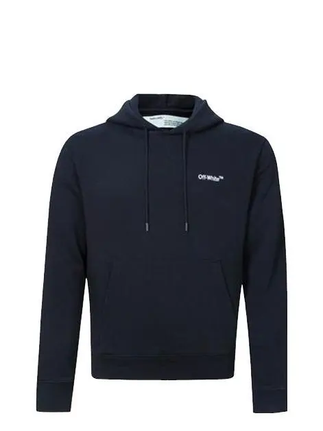 Off-White Embroidered Logo Hoodie - Black/white