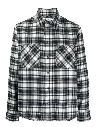 Off-White Ss21 Plaid Long Sleeves Shirt - Black