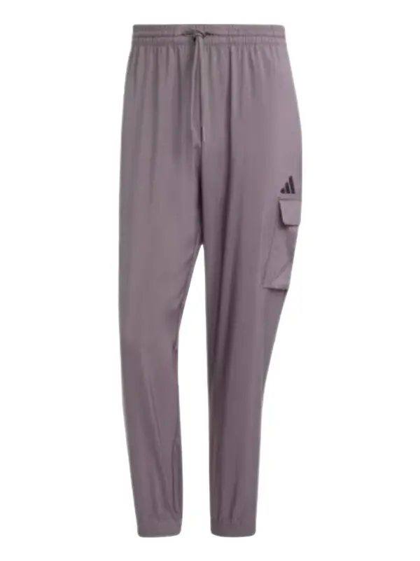Adidas Essentials Small Logo Cargo Pants - Purple