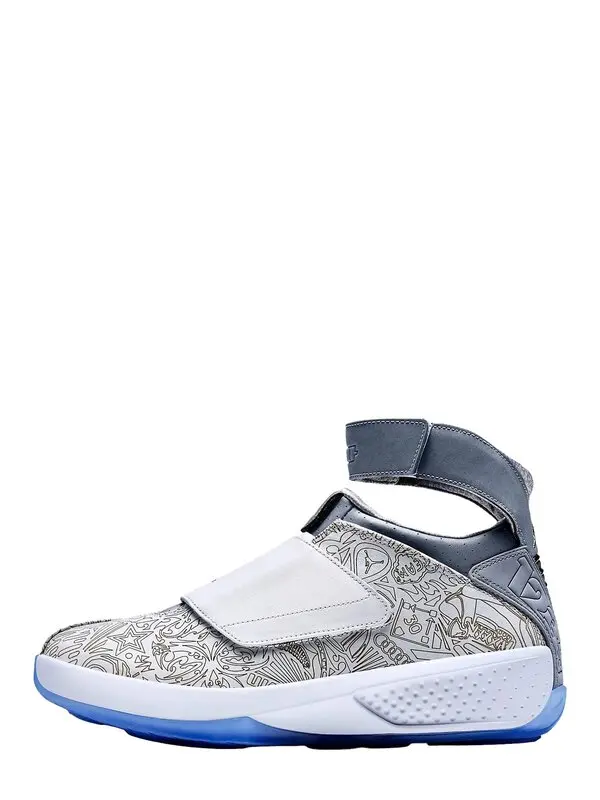 JORDAN 20 Retro Laser - White/metallic Silver-white