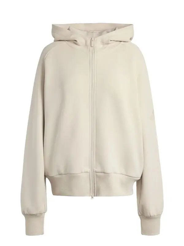 Adidas Soft Lux Full Zip Hoodie - Crystal Linen