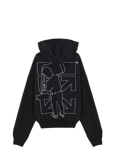 Off-White Workers Logo Hoodie - Black