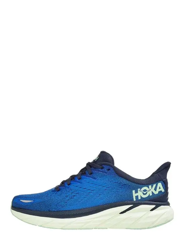 Hoka One One Clifton 8 Athletic Sneakers - Dazzling Blue/outer Space