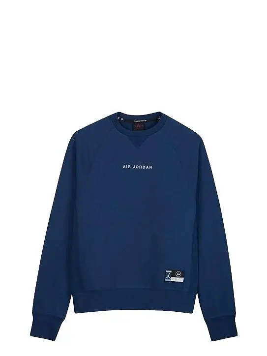 JORDAN X Fragment Design Crewneck Pullover - Navy/sport Royal/white
