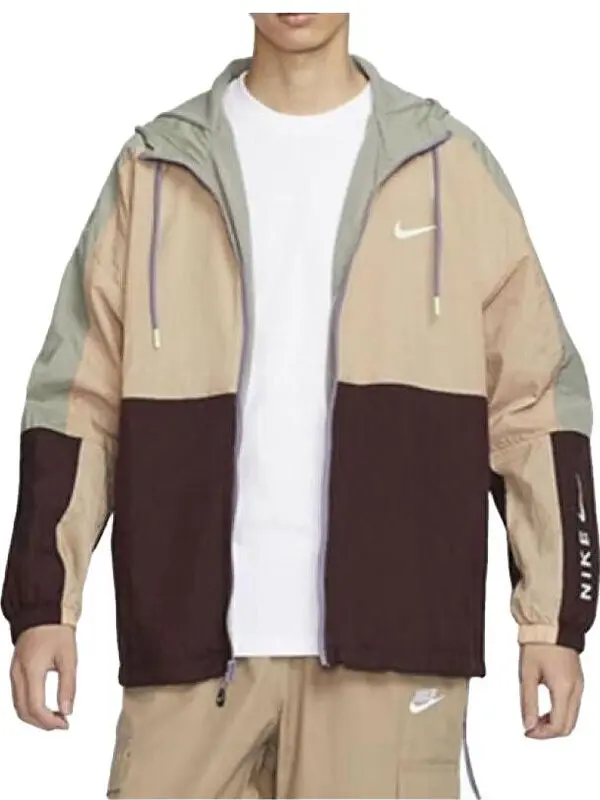 Nike Sportswear Woven Hooded Jacket - Hemp
