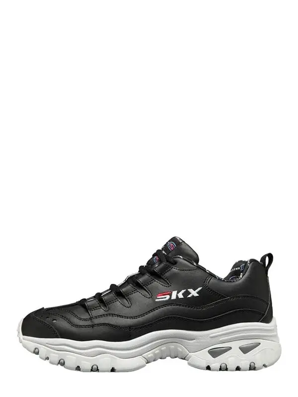 Sketchers Energy Sports Casual Lace-up Sneakers - Black/blue/red