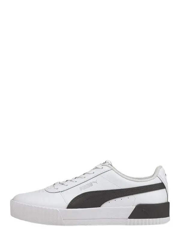 PUMA Carina L Low Top Sneakers - White/black/silver