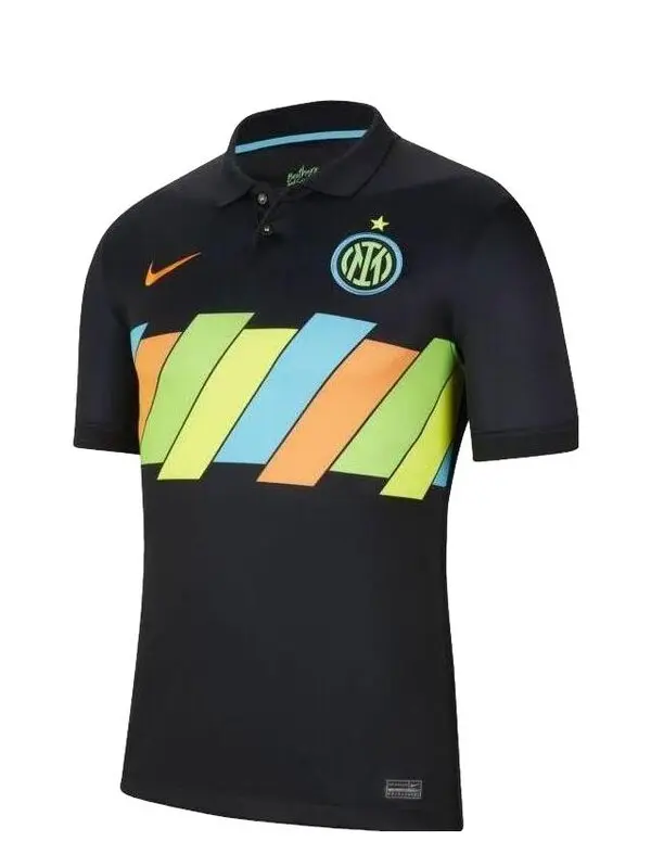 Nike Inter Milan 21-22 Stadium Third Football Jersey - Black/multi-color/beige