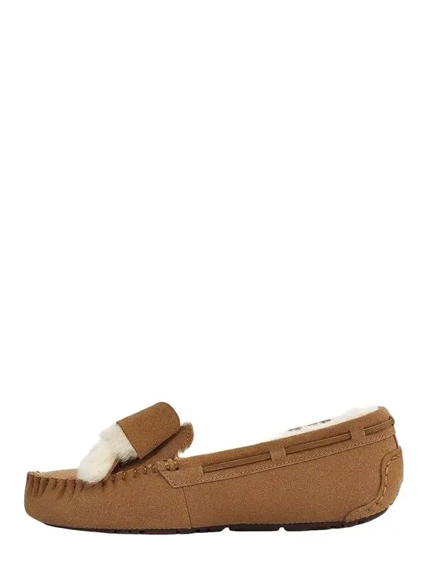 UGG Dakota Fur Bow Slipper - Chestnut