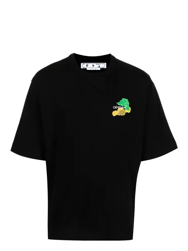 Off-White Ss23 Brush Arrows Logo Print Tee - Black/multi