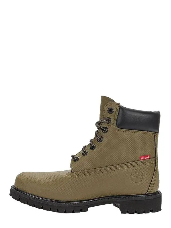 Timberland Helcor Premium Inch Boot - Olive Green/black/red
