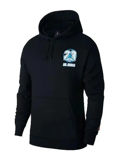 JORDAN Air Beijing Logo Print Hoodie - Black