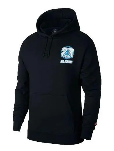JORDAN Air Beijing Logo Print Hoodie - Black