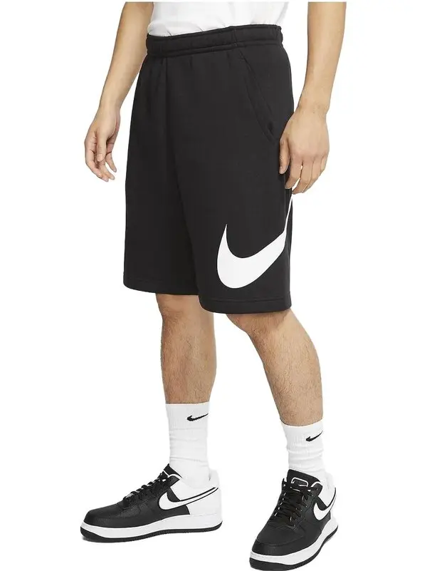 Nike Club Graphic Shorts - Black/white