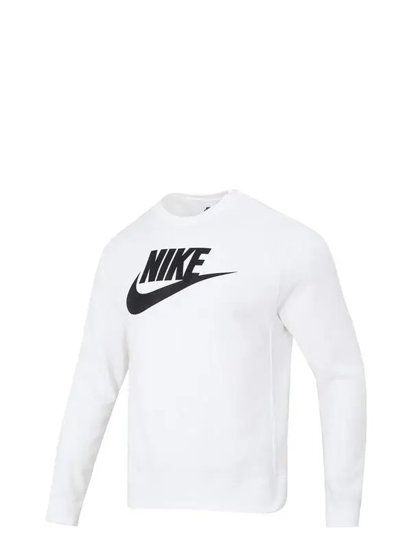 Nike Logo Crewneck Sweatshirt - White Black