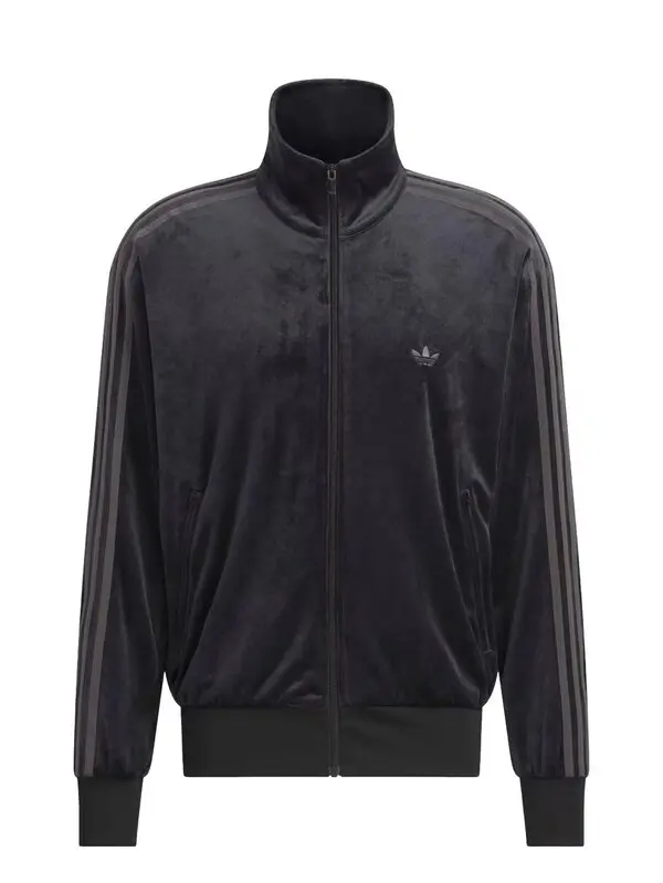 Adidas Firebird Velour Track Jacket - Black