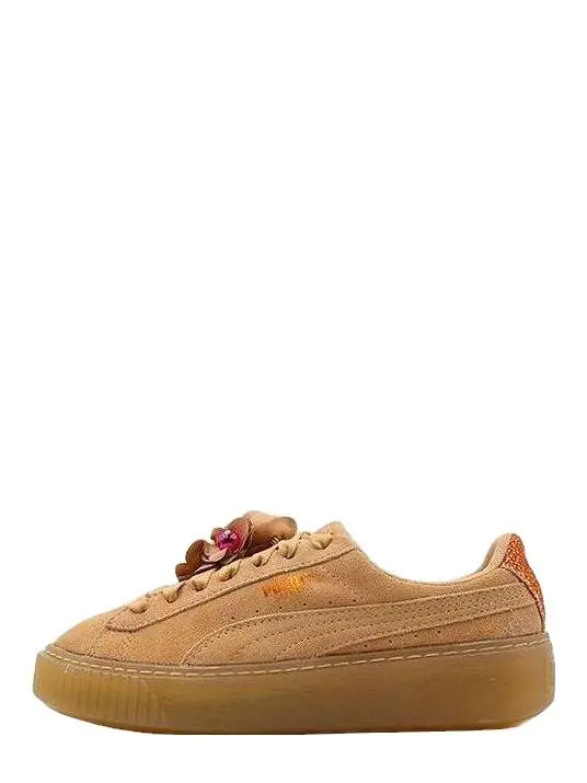 PUMA Platform Flower Tassel Sneakers - Brown
