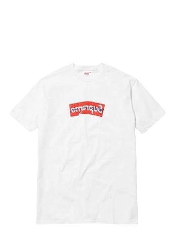 Supreme X Comme Des Garcons Cdg Ss17 Box Logo Tee - White