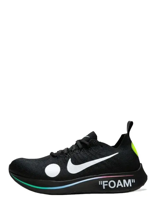 Nike X Off-white Zoom Fly Mercurial Flyknit Sneakers - Black/white