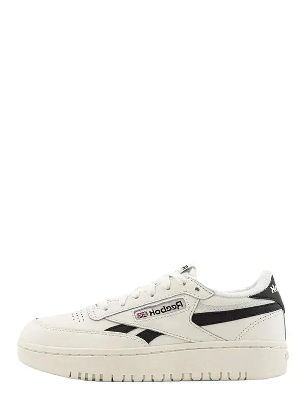 REEBOK Club C Double Platform Sneakers - Chalk/core Black/chalk