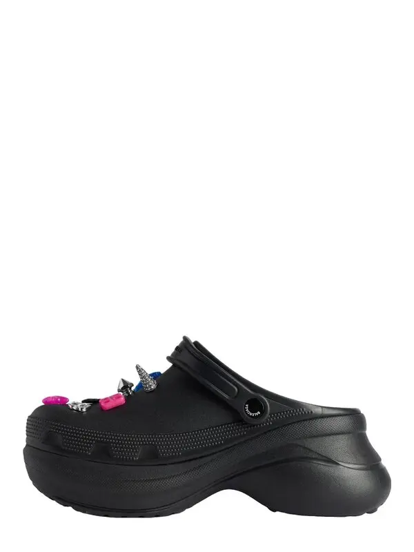 Balenciaga X Crocs Platform Mule With Jibbitz - Black