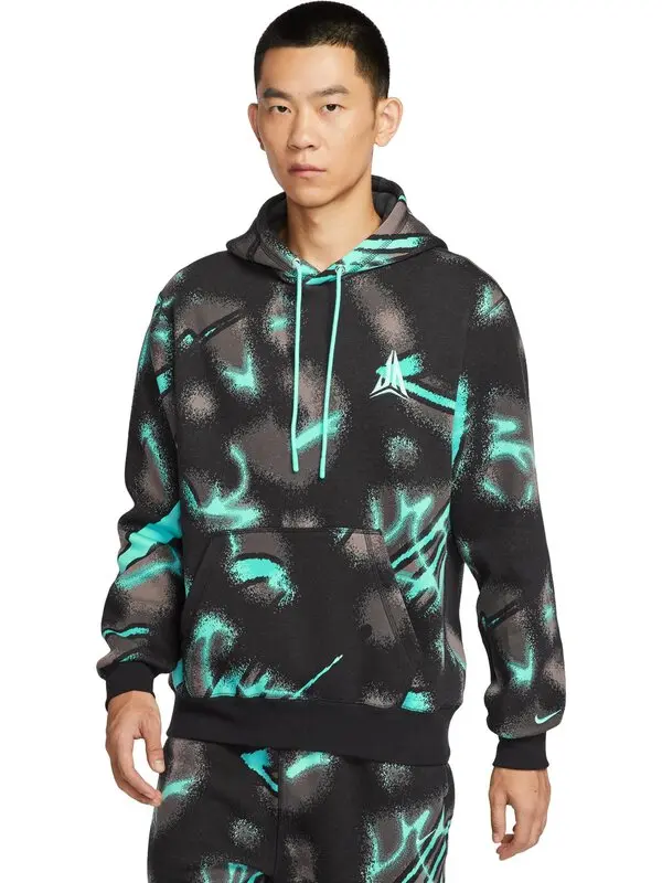 Nike Ja Club Fleece Pull-on Hoodie - Bleached Teal