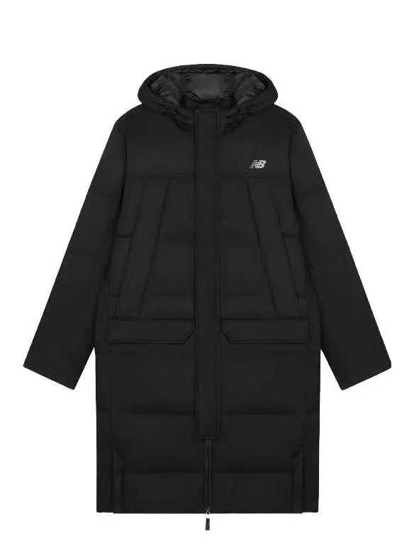 NEW BALANCE Long Down Jacket - Black