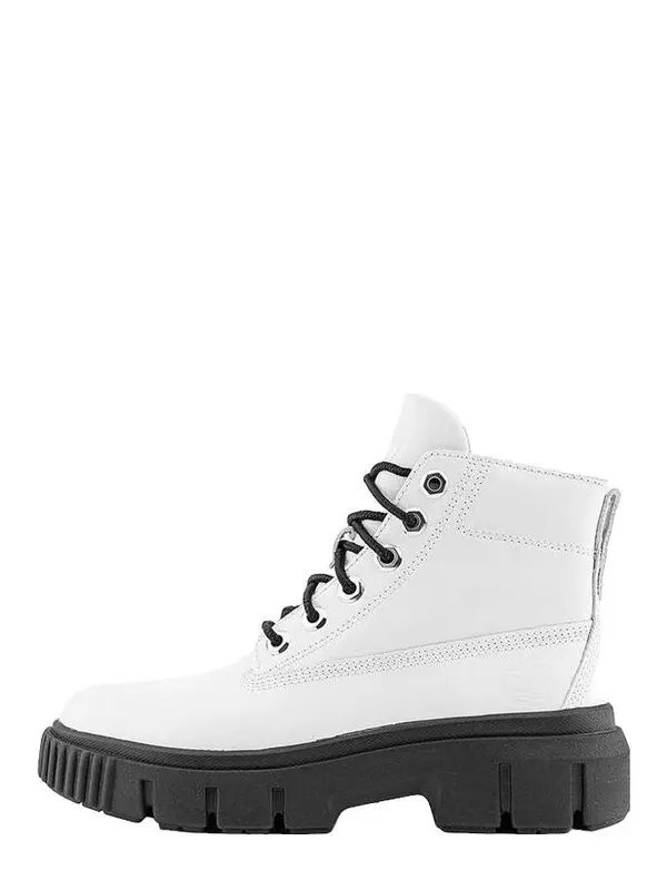 Timberland Greyfield Leather Lace-up Boots - White/black