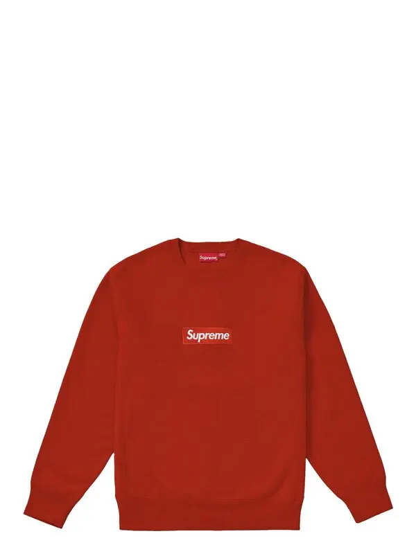 Supreme Fw18 Box Logo Crewneck - Red