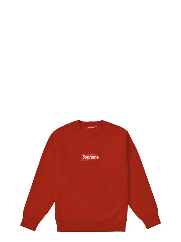 Supreme Fw18 Box Logo Crewneck - Red