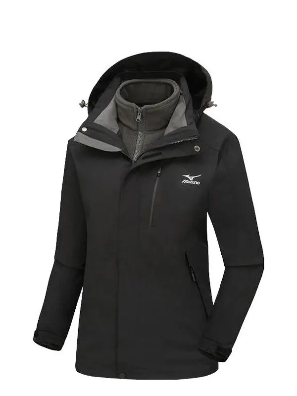 Mizuno Logo Windbreaker Jacket - Black