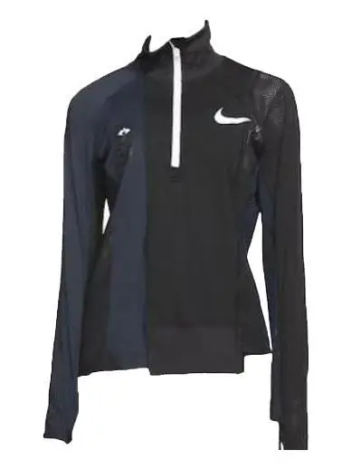 Nike X Sacai Half Zip Running Jacket - Black/blue